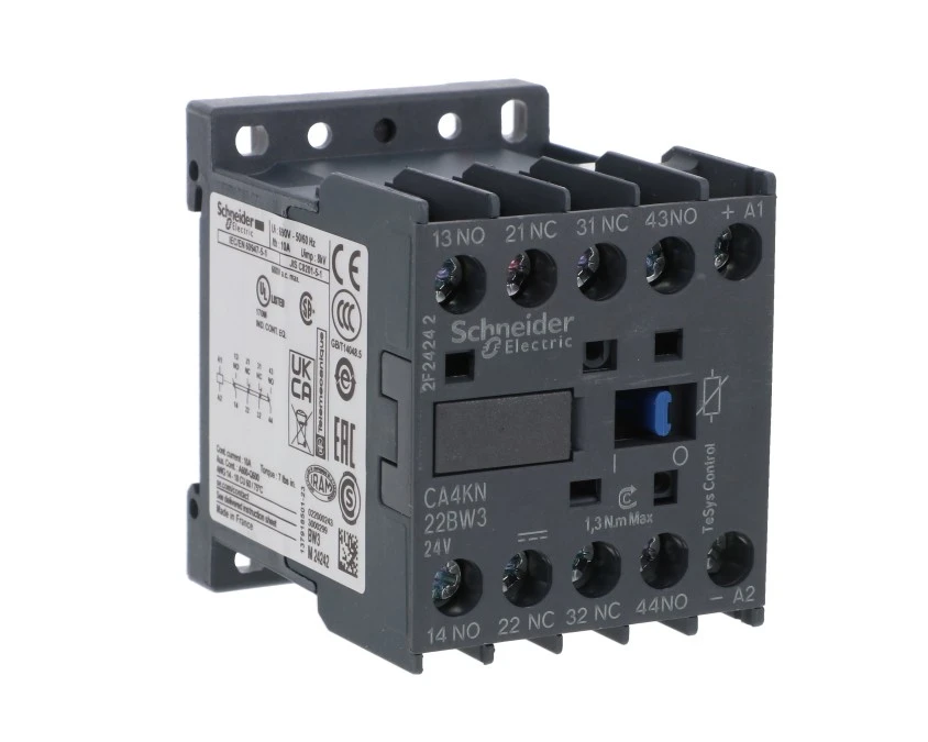 Stycznik pomocniczy 10A 2Z 2R 24V DC CA4KN22BW3 – Schneider | TIM SA