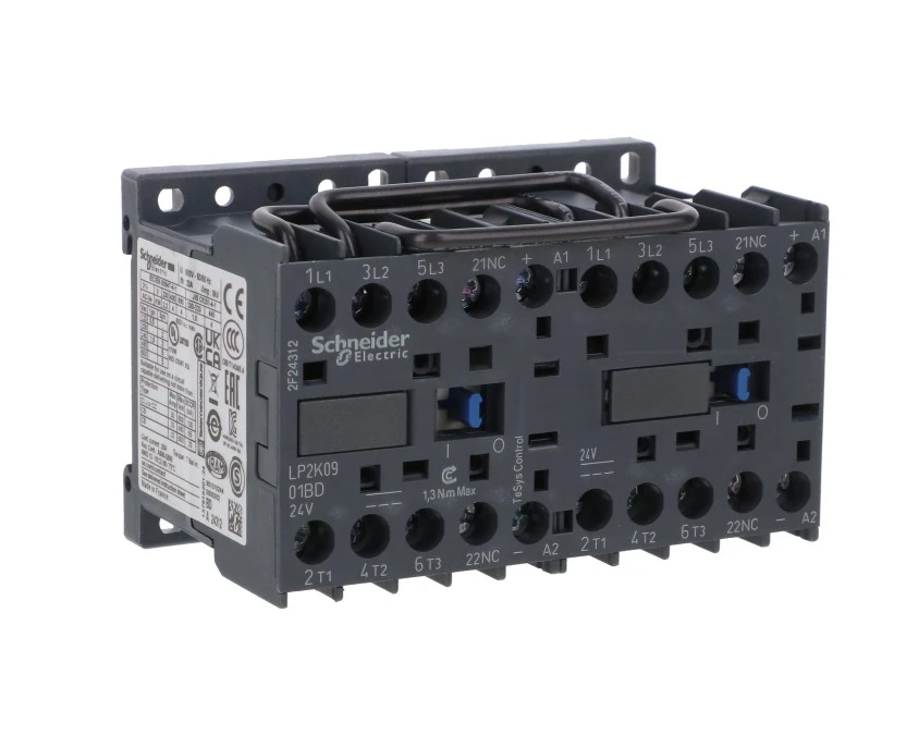 Stycznik nawrotny 9A 4kW 24V DC LP2K0901BD – Schneider | TIM SA