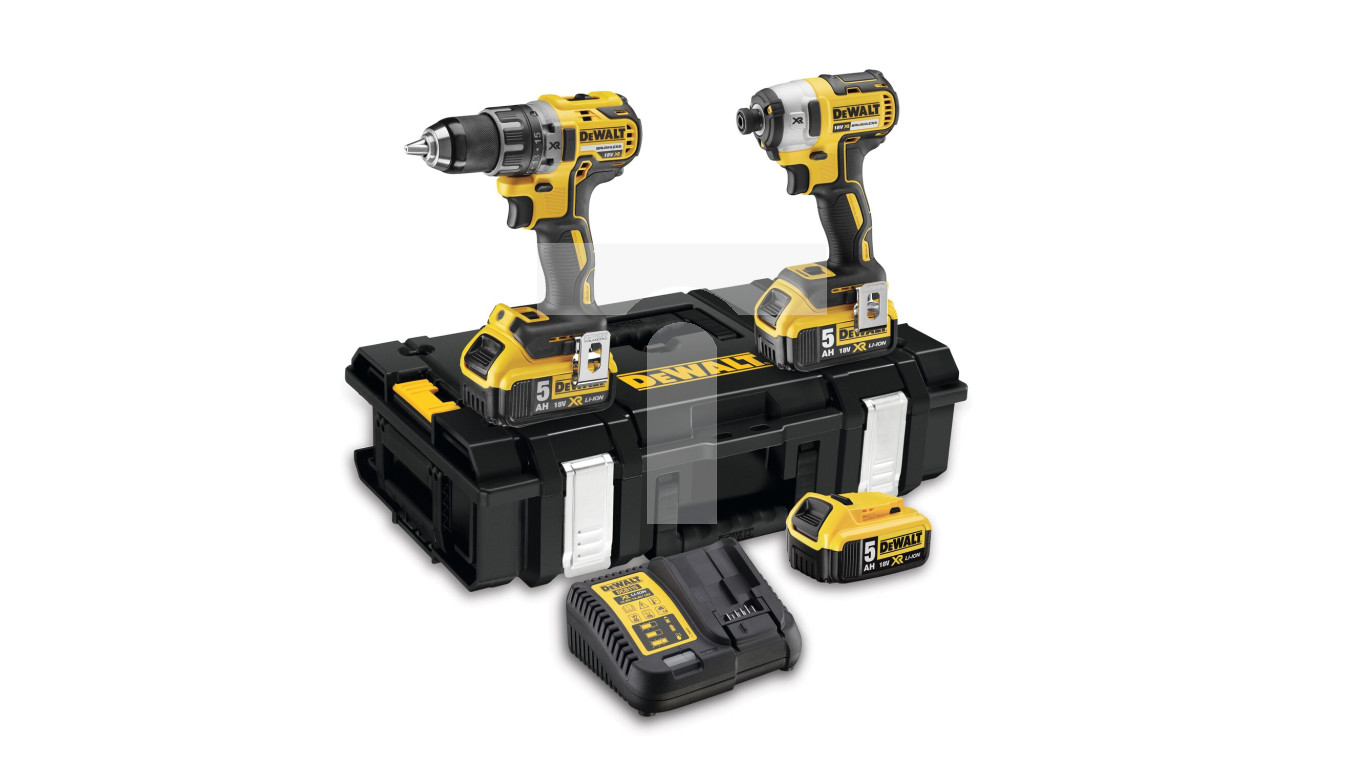 Zestaw Combo wiertarko-wkrętarka + zakrętarka udarowa 18V XR, 3 x aku ...