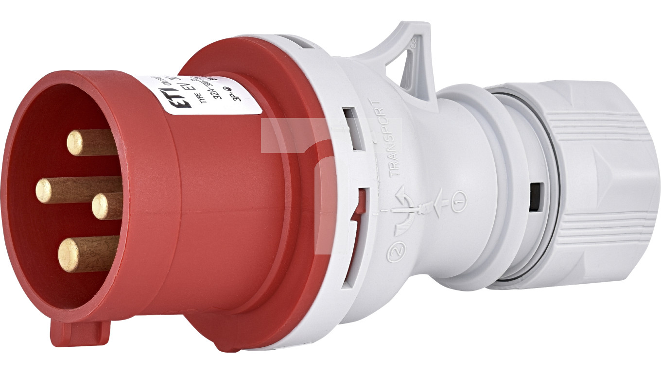 32A, 400V, 3P+PE, Wtyczka IP44 EV 3243 004482020 – ETI-POLAM | TIM SA 32A, 400V, 3P+PE, Wtyczka IP44 EV 3243 004482020 – ETI-POLAM | TIM SA