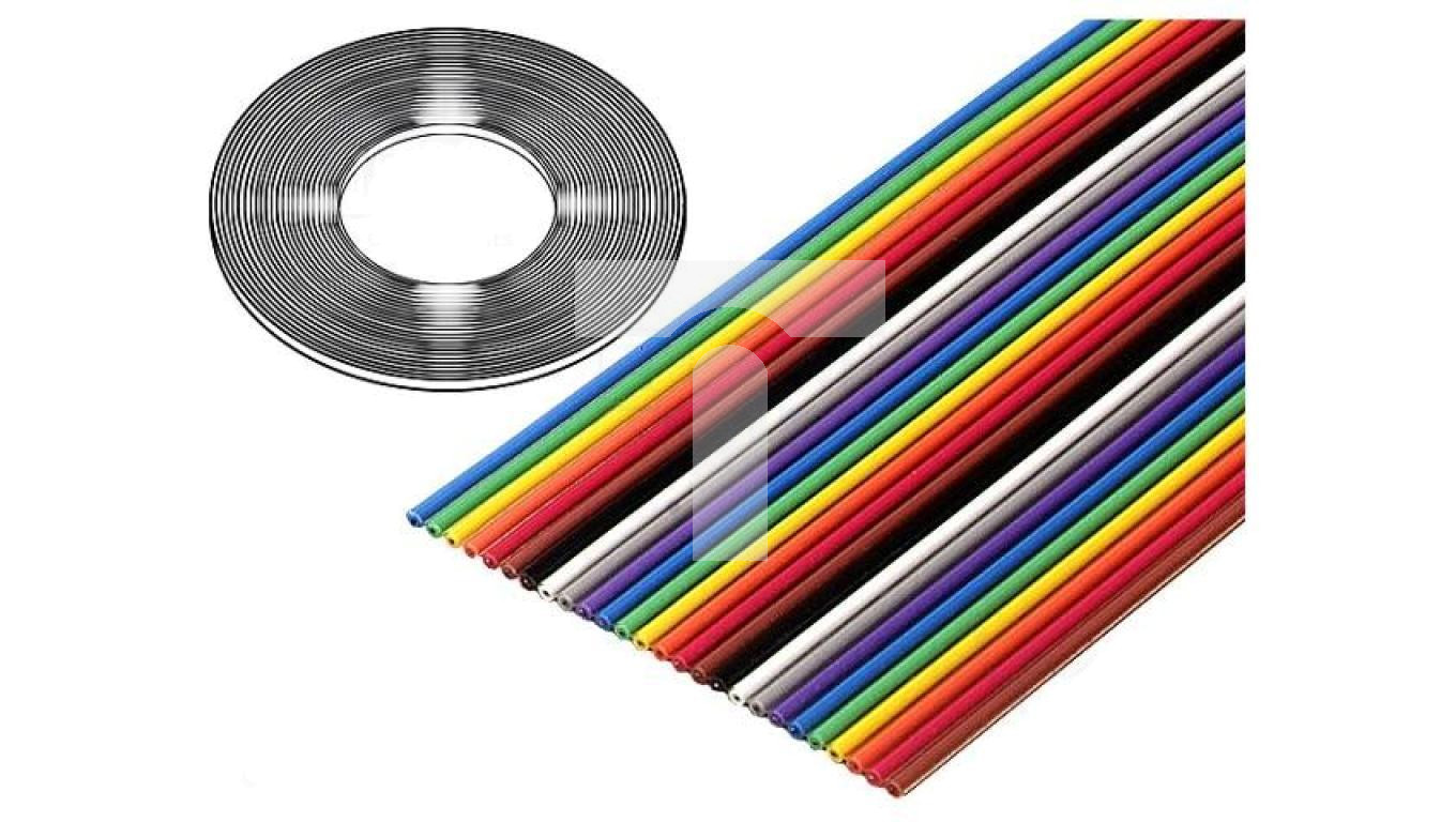 3302/09SF (100FT) Przewód: wstążkowy 9x28AWG 1,27mm linka Cu ...