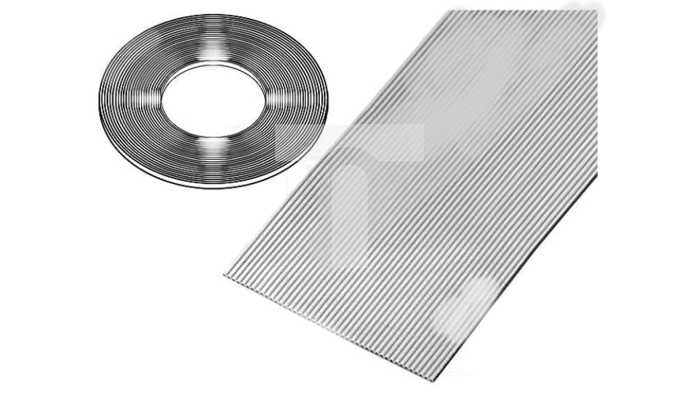 3625/24 (100FT) Przewód: wstążkowy 1mm linka Cu nieekranowany PVC szary ...