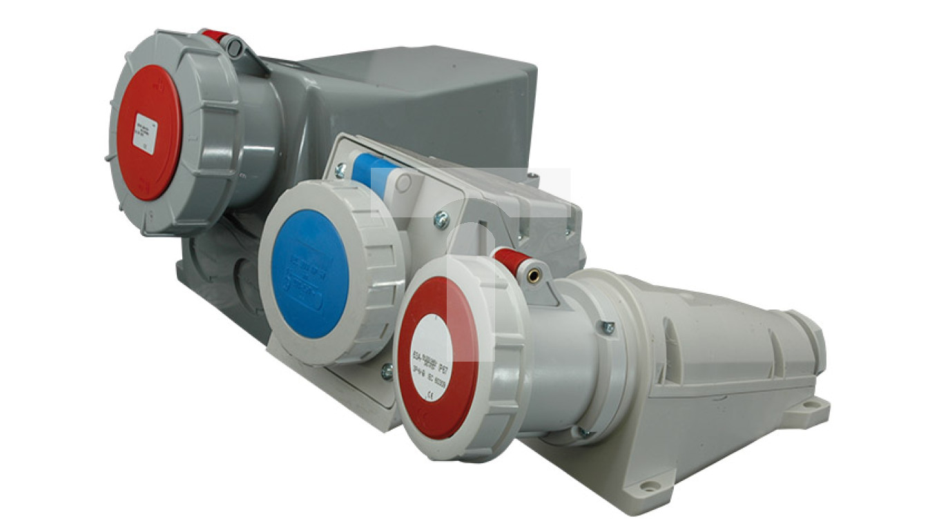 63A, 400A, 3P+PE, Gniazdo stałe IP67 EZH 6343 004482046 – ETI-POLAM | TIM SA