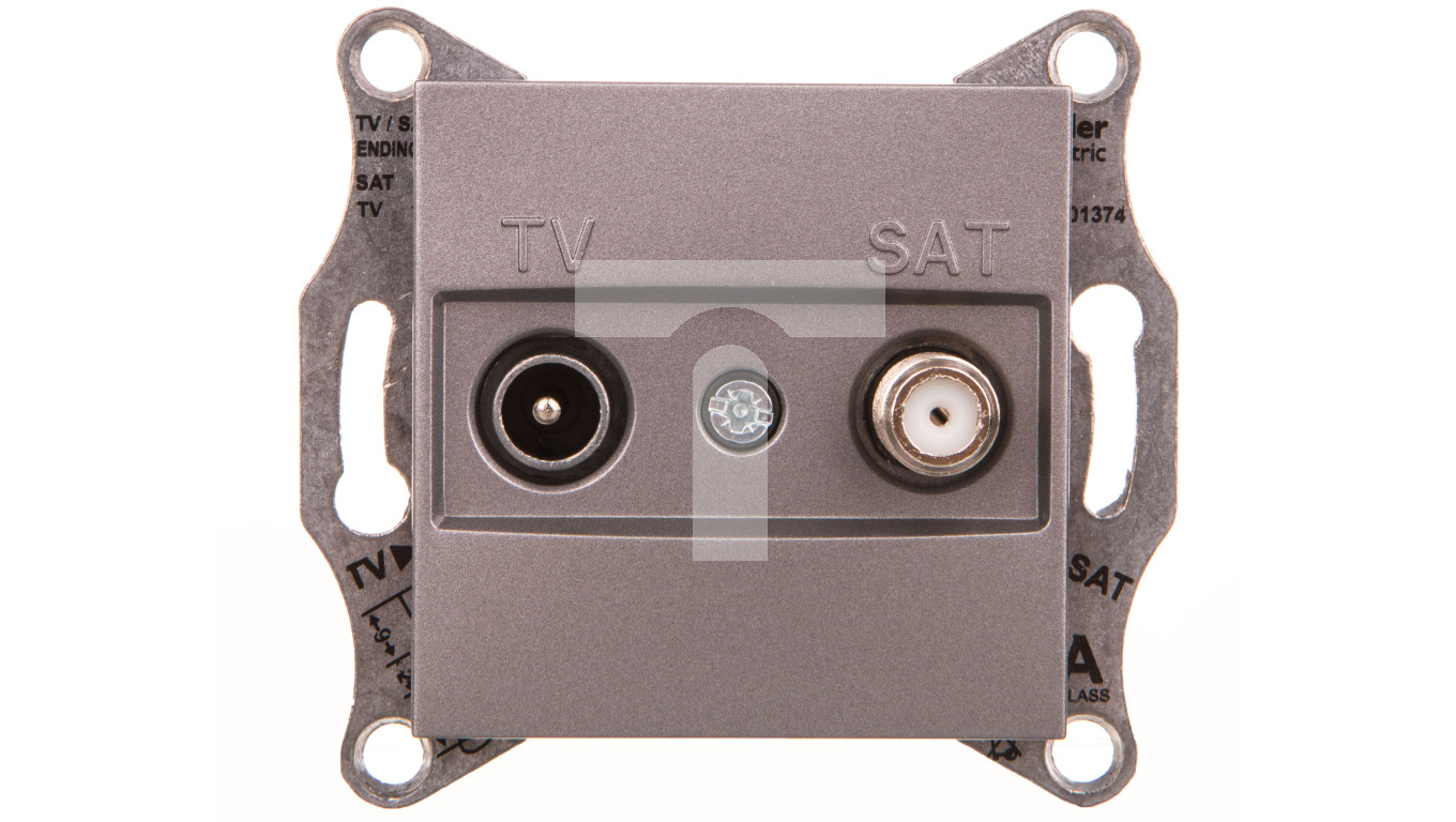 ASFORA Gniazdo TV-SAT końcowe (1dB) bez ramki stal EPH3400162 ...