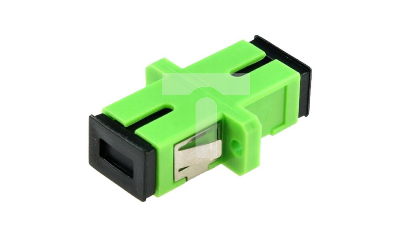 Adapter światłowodowy bezkołnierzowy jednomodowy SM SC/APC simplex ...