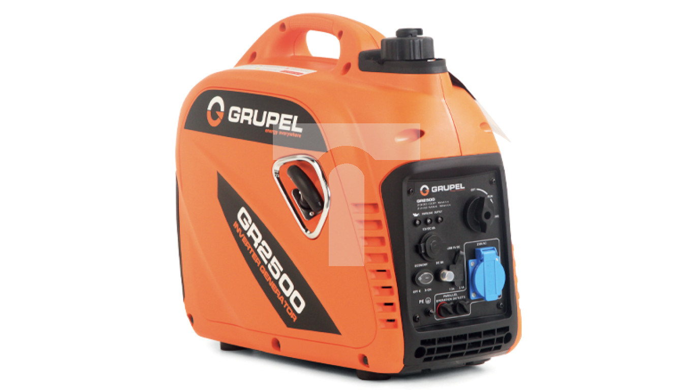 Agregat prądotwórczy benzynowy 2,0kW 1x230V, 1xUSB, 12V DC walizkowy AVR 22kg GR2500 – Grupel ...