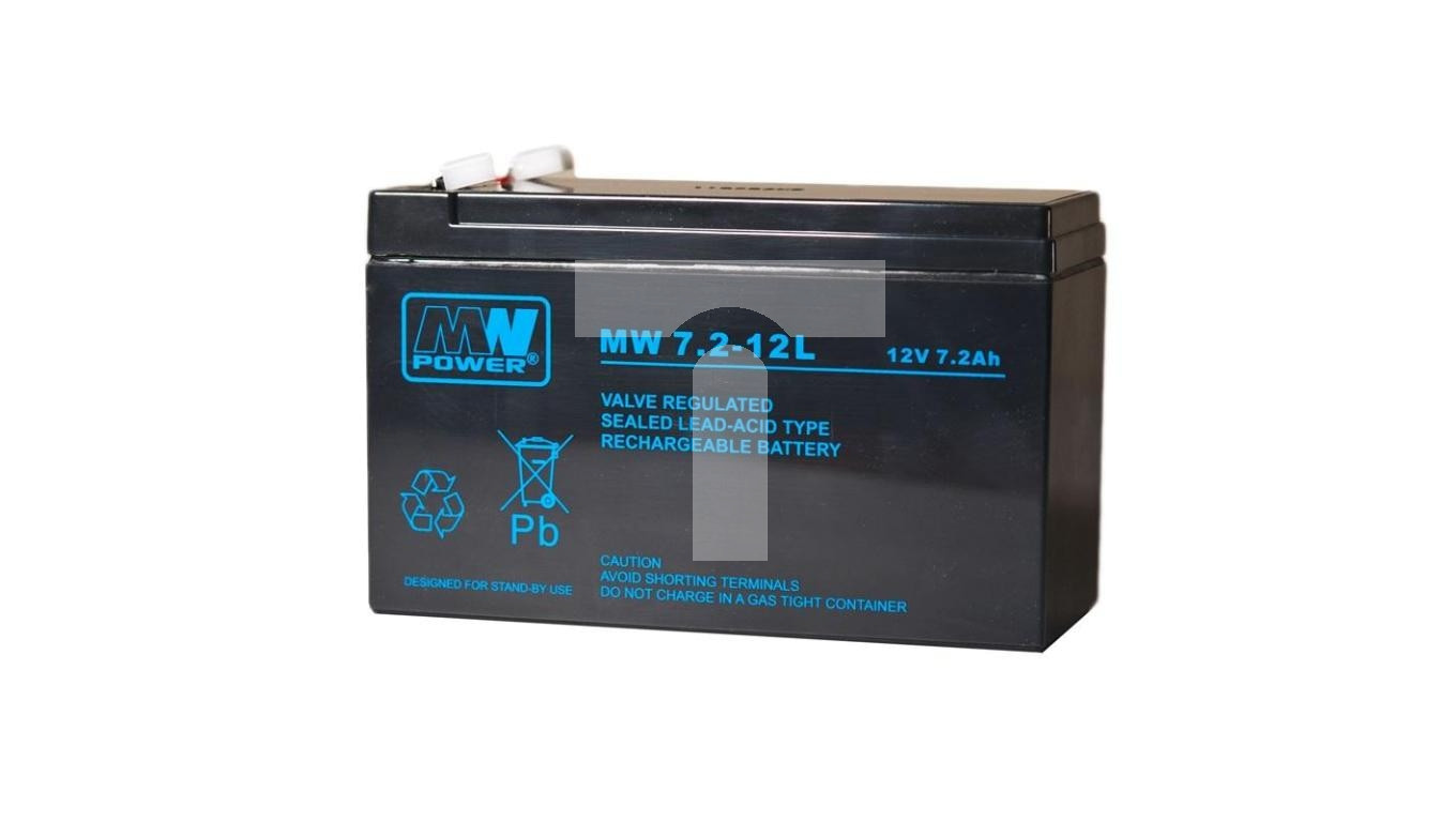 Akumulator AGM 12V 7,2Ah (151x65x94mm) MW 7,2-12L – MW Power | TIM SA