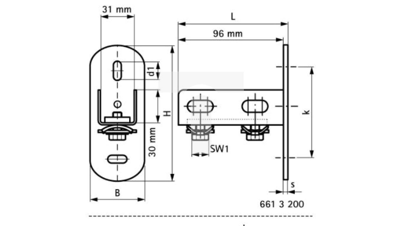 BIS RapidRail Uchwyt ścienny dla szyn WM / 6613200 / – WALRAVEN | TIM SA