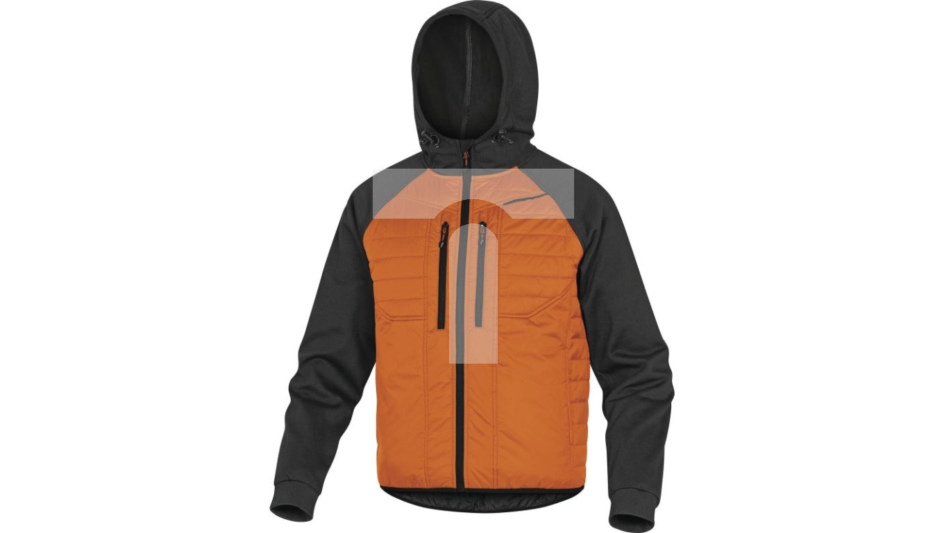 BLUZA Z DWÓCH MATERIAŁÓW: POLIAMID RIPSTOP PIKOWANY POWLEKANY PU I ...