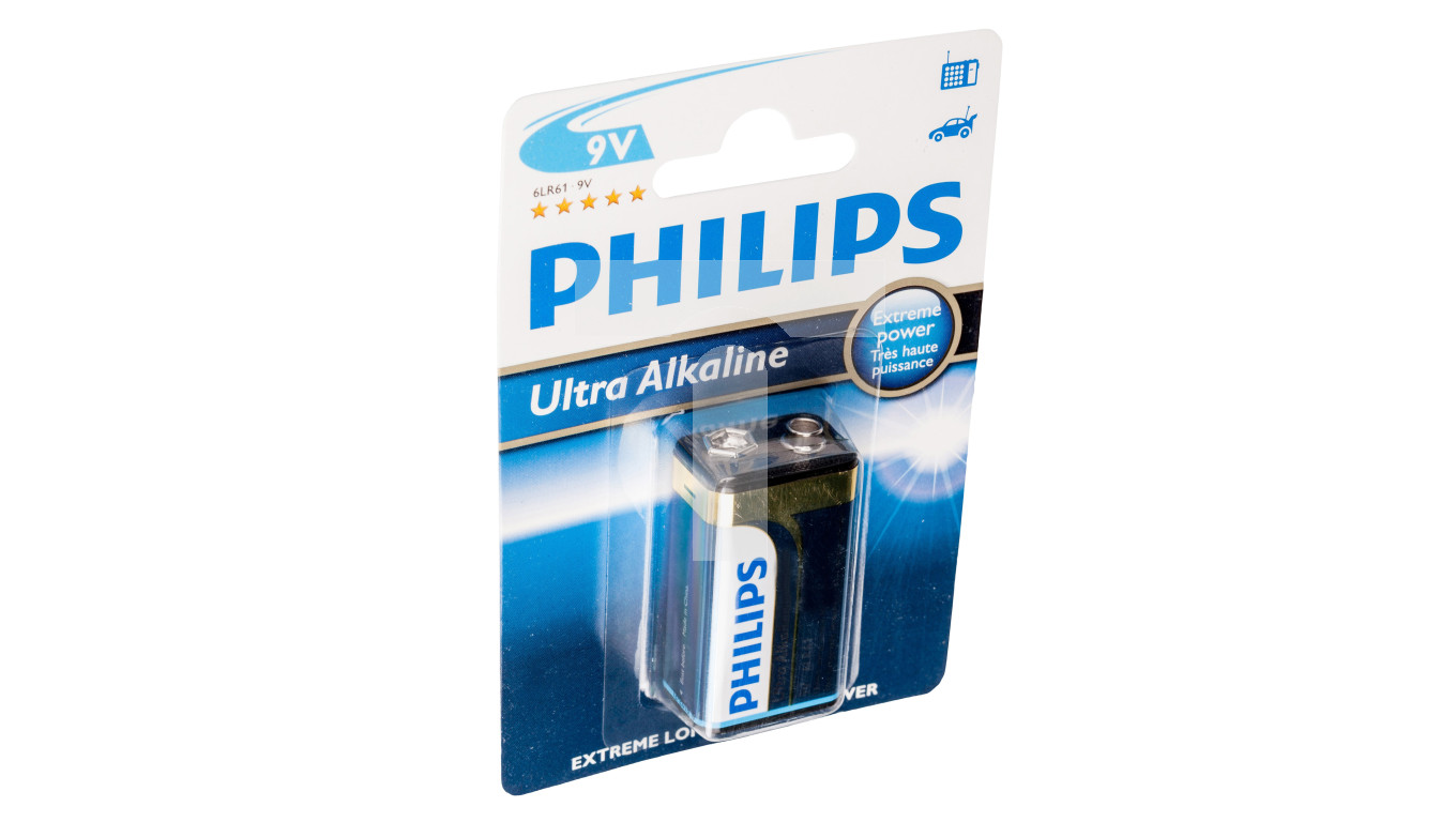 Bateria alkaliczna 6LR61 / 9V ULTRA ALKALINE 6LR61E1B/10 /blister ...