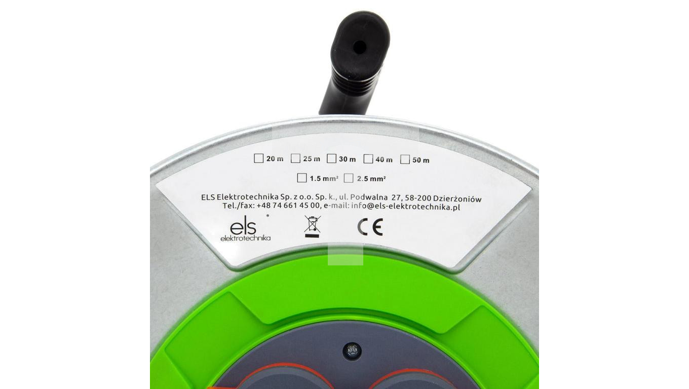 Bęben, nawijak metalowy do kabli, przewodów elektrycznych, przedłużaczy ...