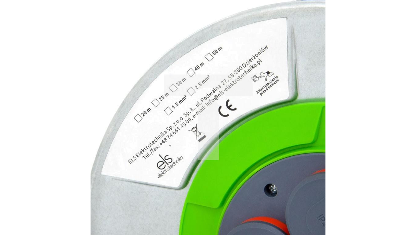 Bęben, nawijak metalowy do kabli, przewodów elektrycznych, przedłużaczy ...