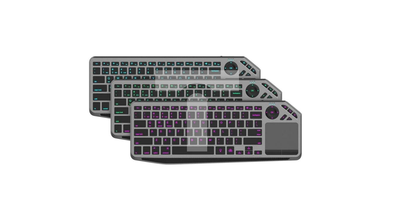 Bezprzewodowa Klawiatura Dualna BT/RF Touchpad LED RGB – Techly | TIM SA