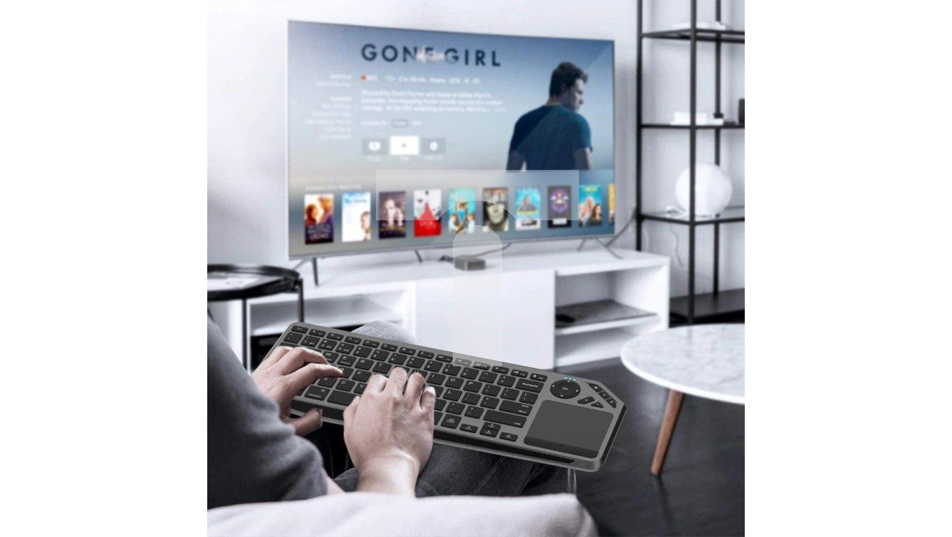 Bezprzewodowa Klawiatura Dualna BT/RF Touchpad LED RGB – Techly | TIM SA