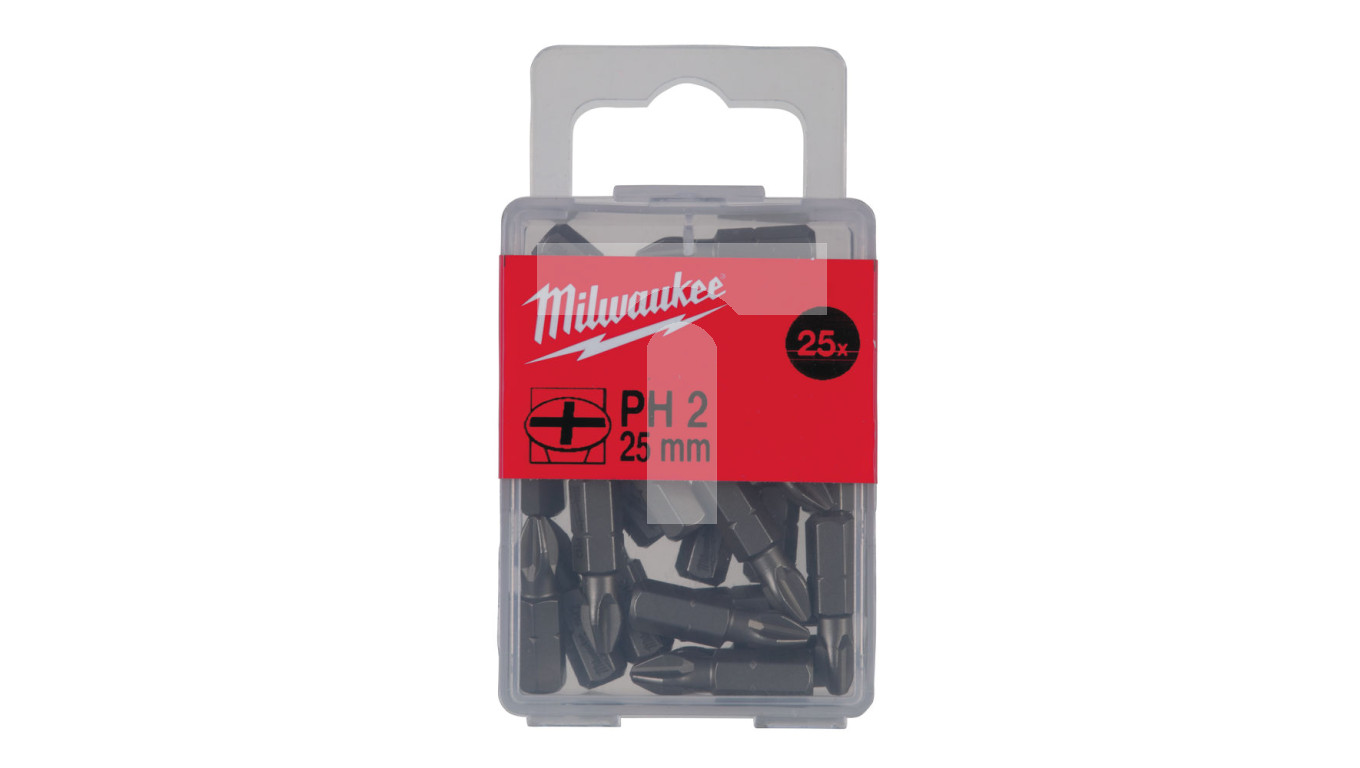 Bity do wkrętarki PH2 25mm wzmocnione 25szt MILWAUKEE – Milwaukee | TIM SA