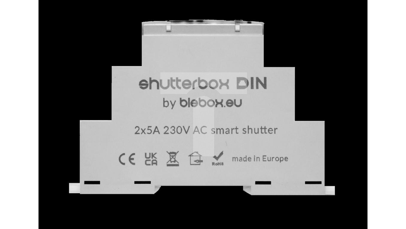 Blebox shutterBox DIN - Sterownik WiFi do rolet na szynę DIN – BLEBOX ...