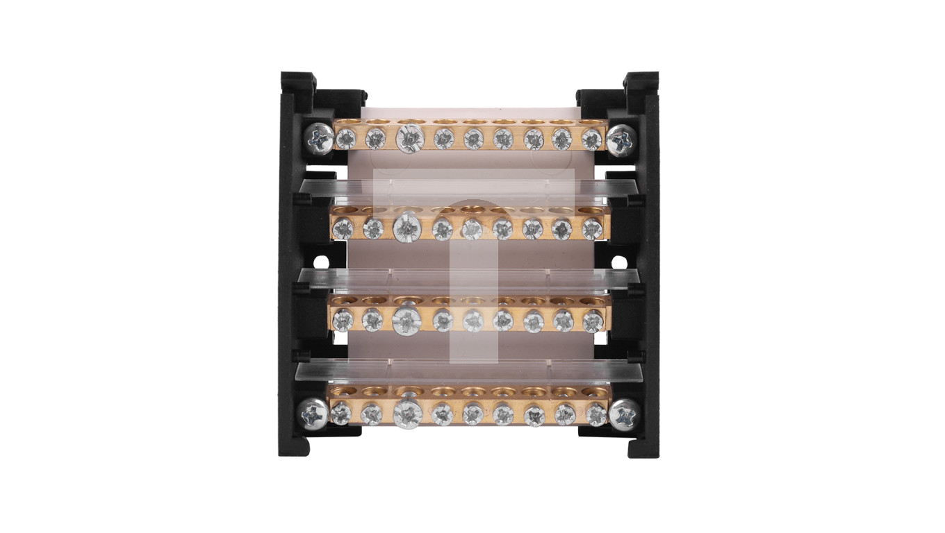Blok rozdzielczy 80A 4P 500V 1x6-16mm2 + 8x4-10mm2 DIN 5ST2501 ...