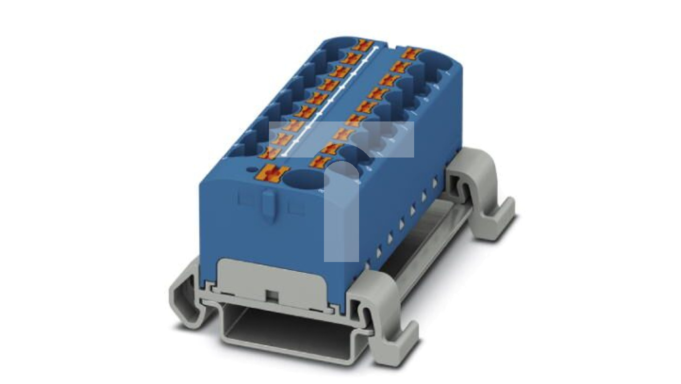 Blok rozdzielczy PTFIX 10/18X4-NS35A BU, niebieskie złącze przemysłowe ...