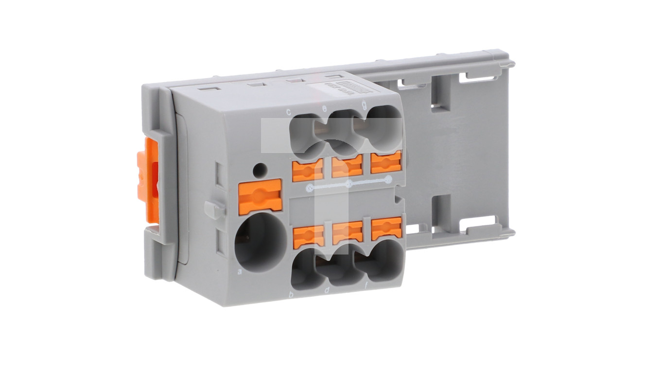 Blok rozdzielczy PTFIX 10/6X4-NS35 GY, szare złącze przemysłowe - 6 ...