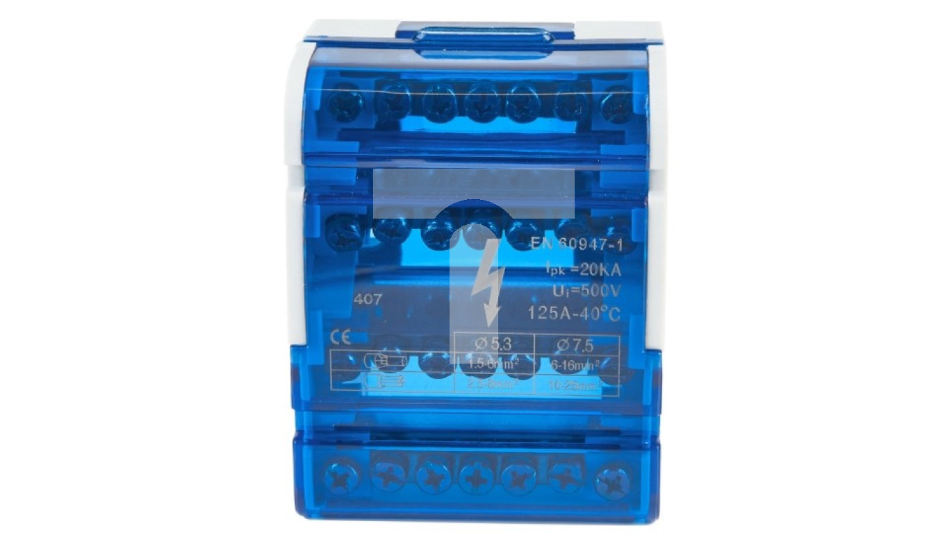 Blok rozdzielczy modułowy 4x7 zacisków 125A 500V VCX – VCX | TIM SA