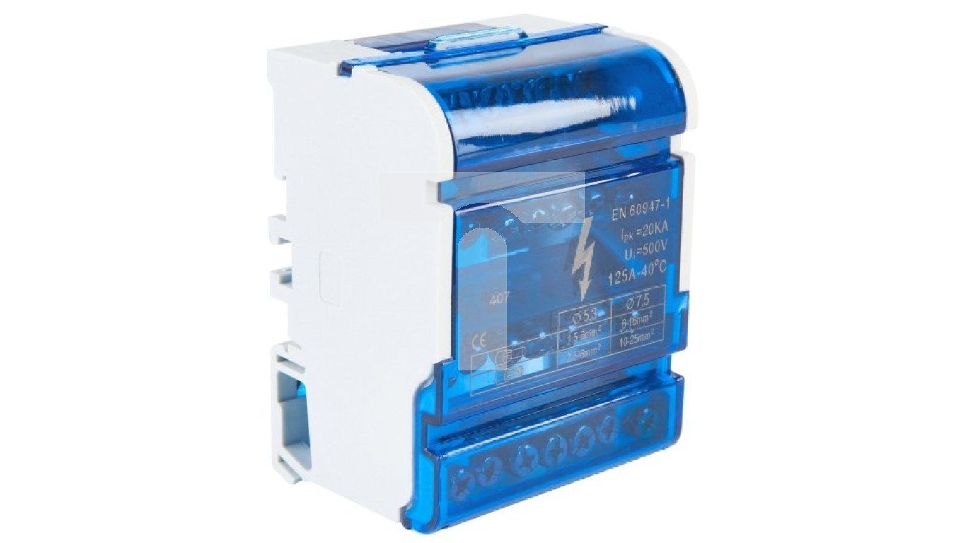 Blok rozdzielczy modułowy 4x7 zacisków 125A 500V VCX – VCX | TIM SA