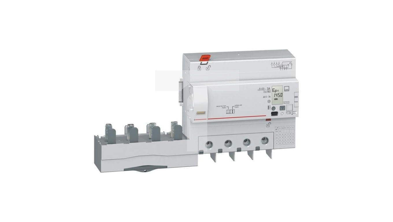 Blok różnicowoprądowy z licznikiem energii PR 304 4P 125A 0,03-3A typ ...