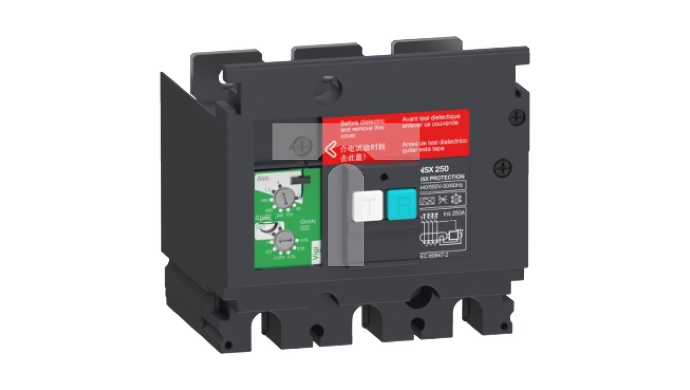 ComPacT NSX, moduł różnicowy, 3P, 200-440V AC, 0.03-10A, MH NSX100/160 ...