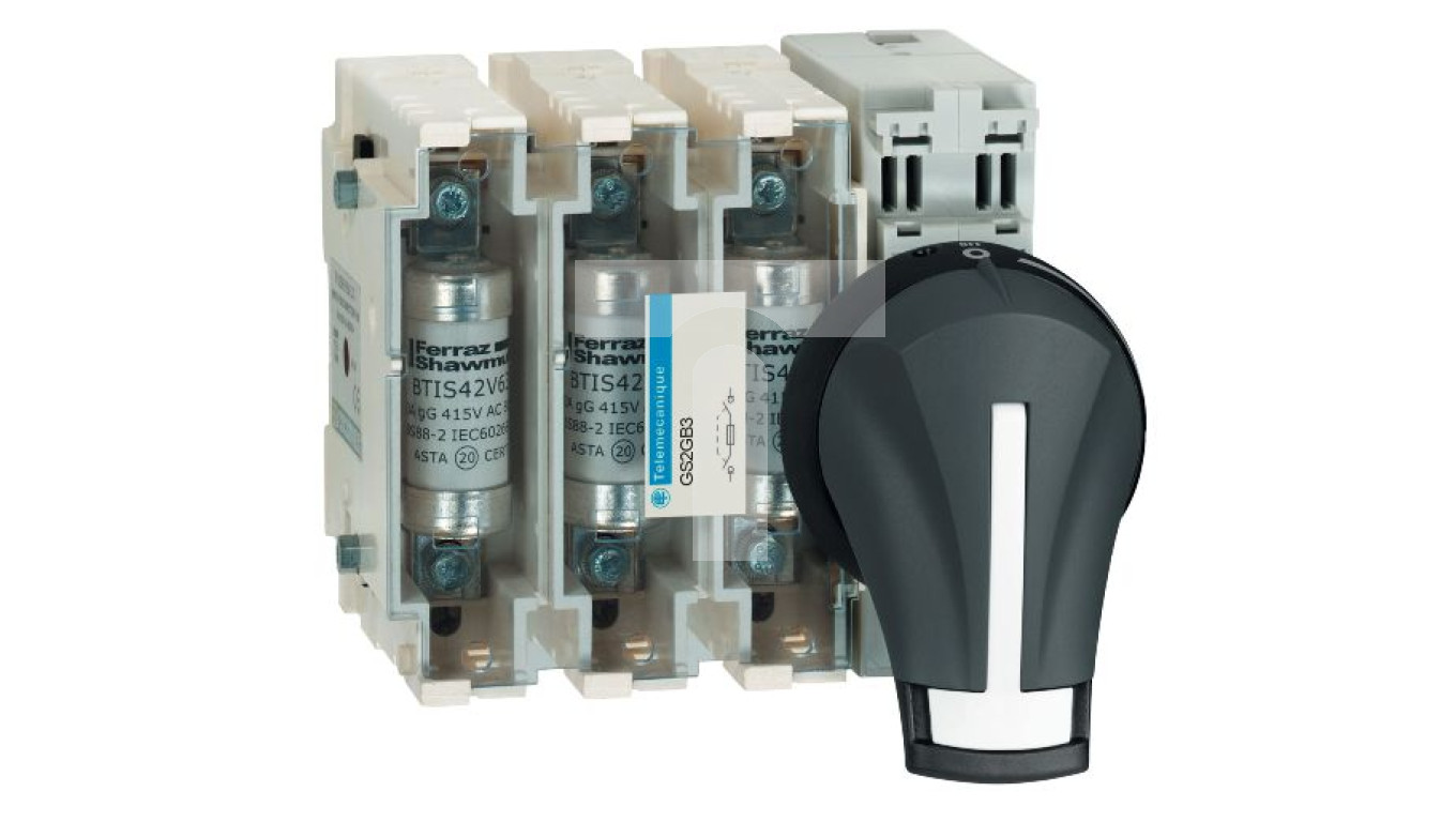 Czarne zewnętrzne uchwyty TeSys GS2, do rozłącznika, 32...63A GS2AH510 ...