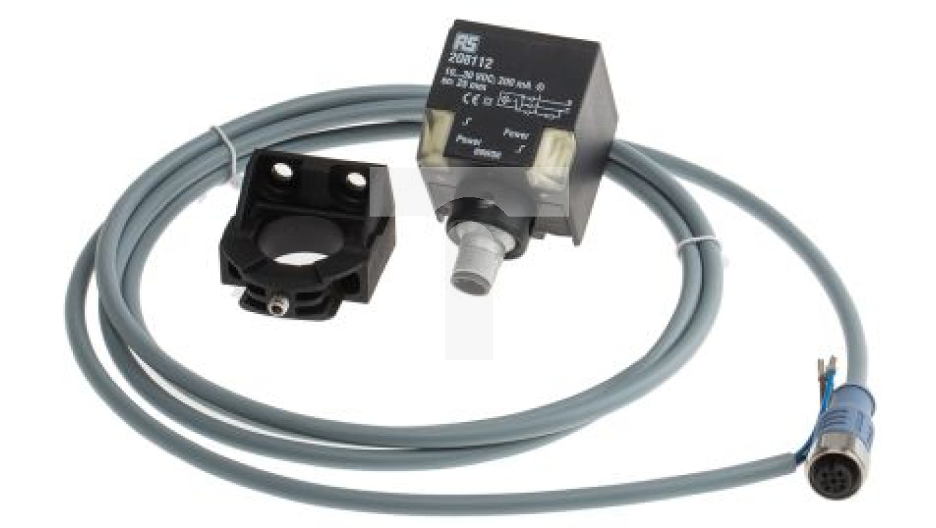 Czujnik indukcyjny PNP 25 mm w obudowie prostokątnej 200 mA 10 → 30 V dc IP68 250Hz – RS ...