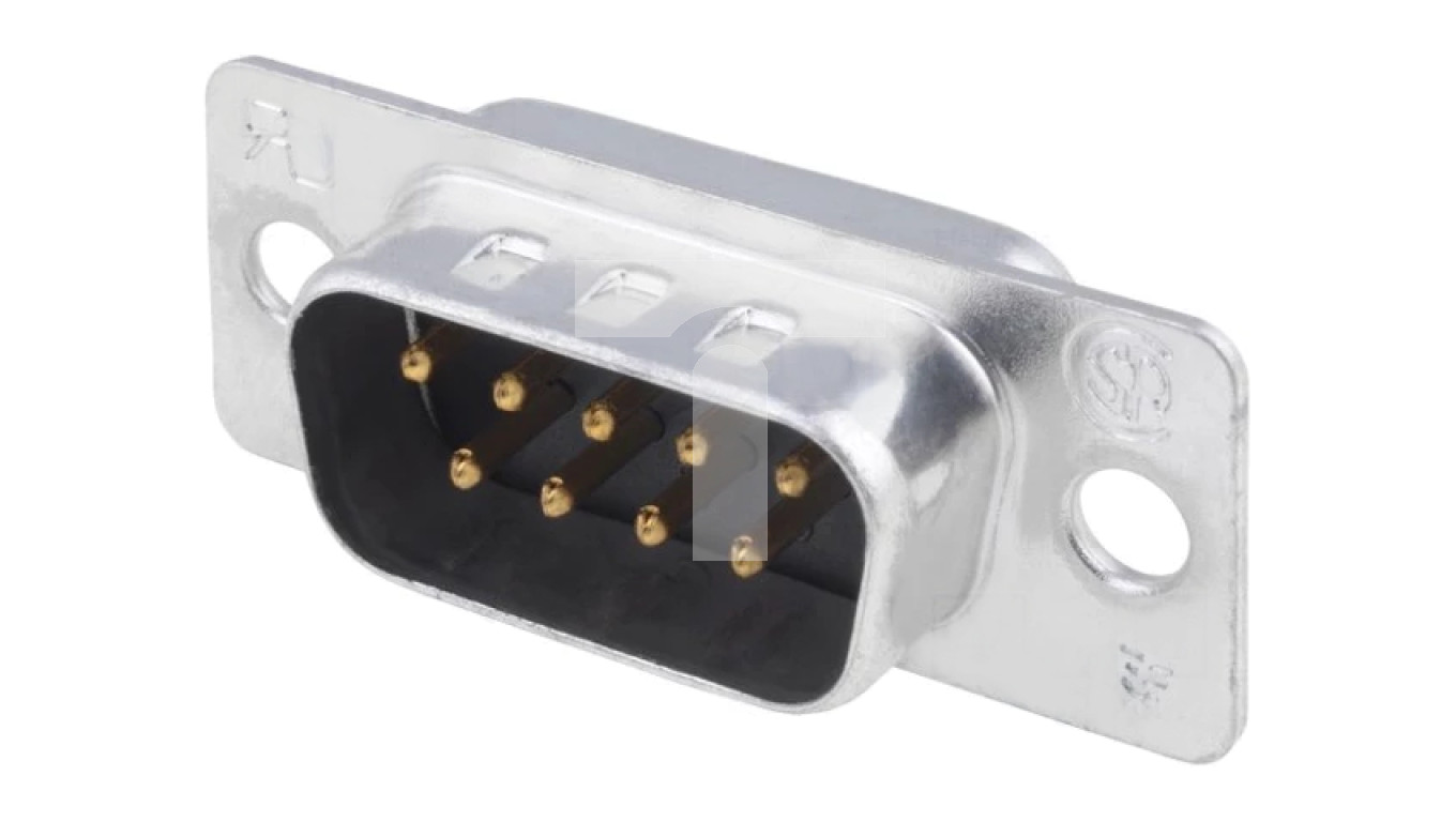 D-Sub 9-pin wtyk męskie lutowanie HD 20 rozmiar 1 (DE) 5-747904-2 – TE Connectivity | TIM SA