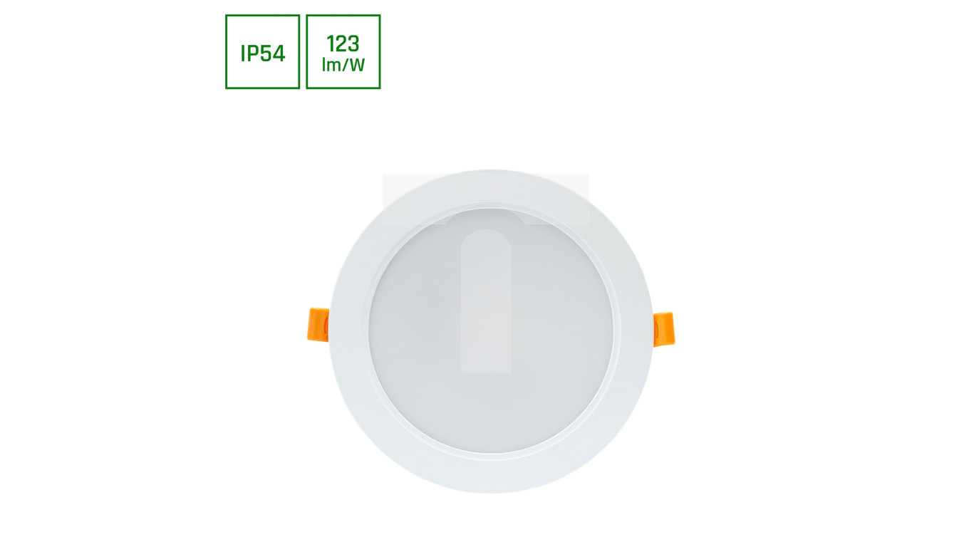 DURE 3 DOWNLIGHT 18W CW 230V 110st IP54 IK06 170x34 BIAŁY okrągła ...