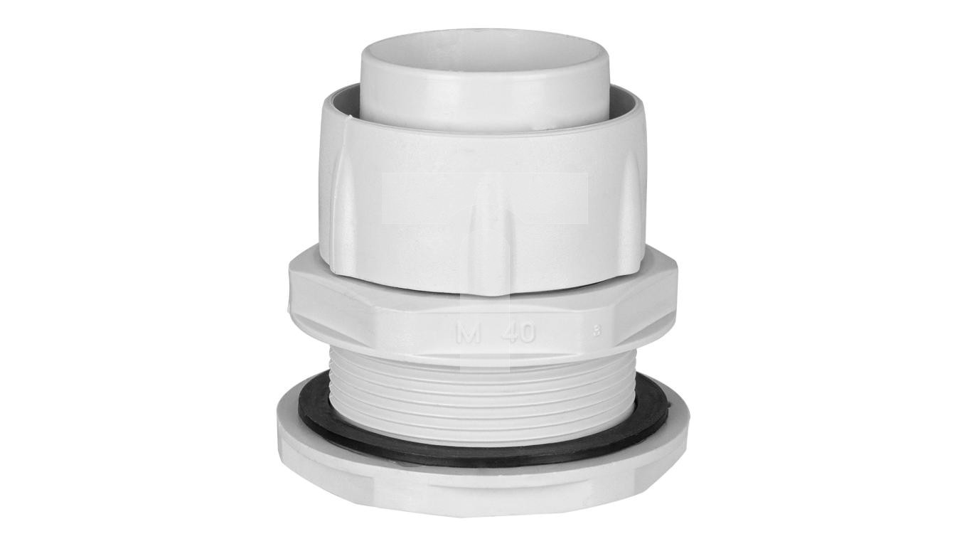 Dławik do rury elastycznej szary GUS fi: 40mm IP65 – MARMAT | TIM SA