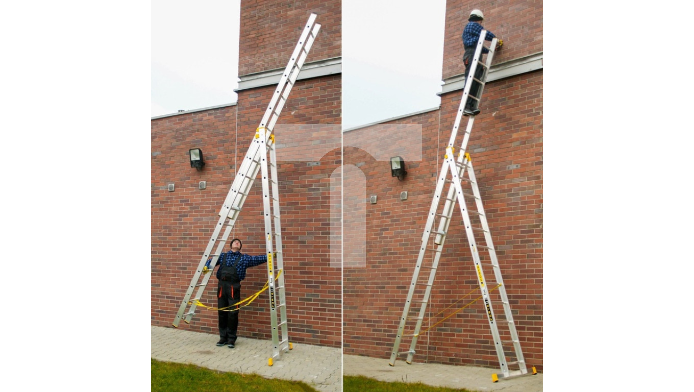 Drabina profesjonalna FORTE ALVE 3x15 szczebli 8615 – Alve spol. s r.o ...