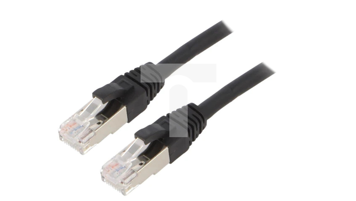 ETH-24441322 Patch cord ETHERLINE Cat.6a,S/FTP 6a linka Cu LSZH czarny ...