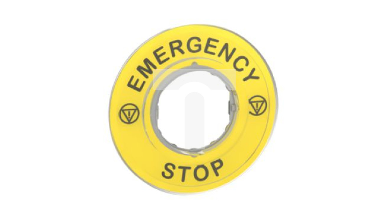 Etykieta emergency STOP 3D ZBY9320 /5 szt./ – Schneider | TIM SA