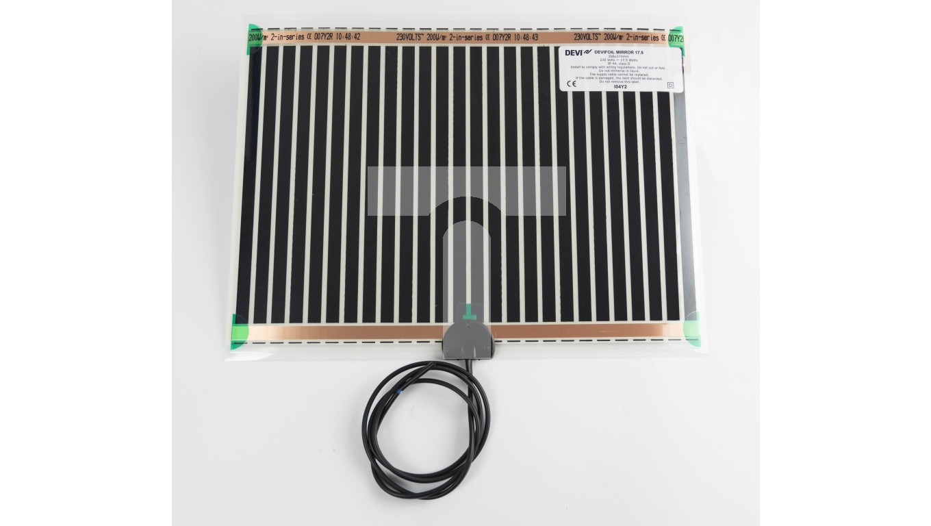 Folia grzejna do luster DEVIfoil™ Mirror 17.5W 230V 0.274x0.358m 62000000 – DEVI - Danfoss | TIM SA