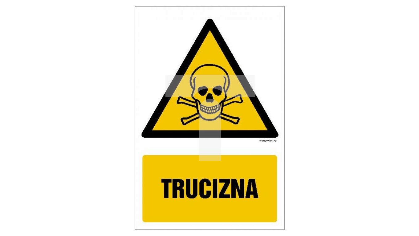 ZNAK - GF006 Trucizna 15 x 22,5 cm FS - Folia samoprzylepna foto ...