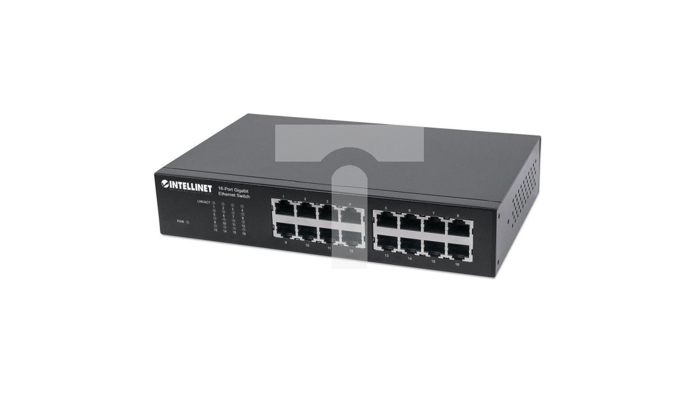 Giga Switch 16X 10/100/1000 RJ45 561068 – INTELLINET | TIM SA