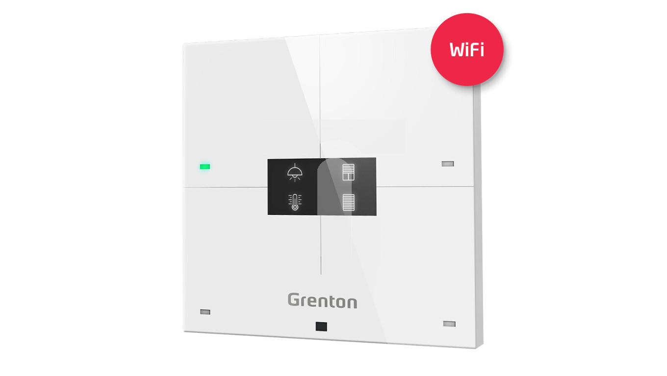 GRENTON SMART PANEL 4B WiFi, OLED, white, WSP-204-W-02 – GRENTON | TIM SA