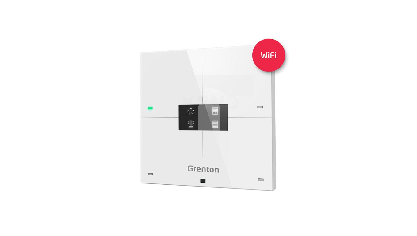GRENTON SMART PANEL 4B WiFi, OLED, white, WSP-204-W-02 – GRENTON | TIM SA