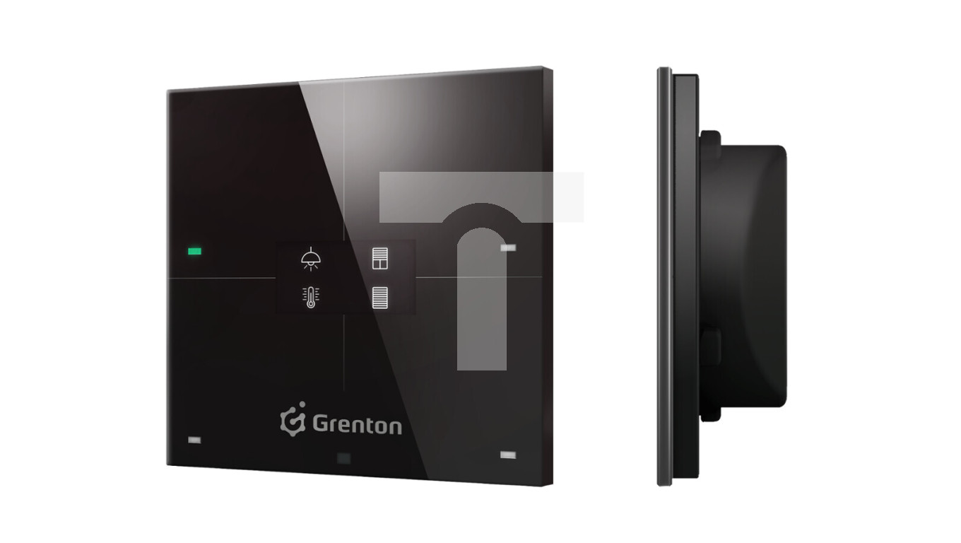 GRENTON SMART PANEL 4B, OLED, TF-Bus, CZARNY, SPS-204-T-01 – GRENTON ...