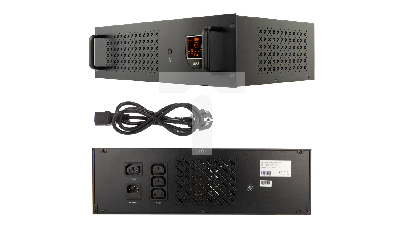 GT POWERbox UPS Line-Interactive 1200VA/720W 4x IEC C13 rack 19 ...