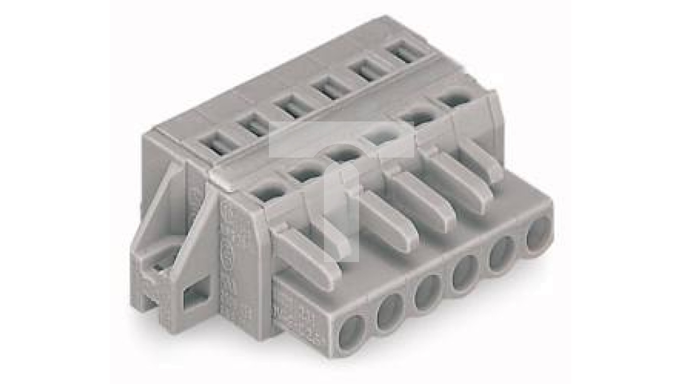 Gniazdo MCS-MIDI Classic 6-biegunowe szare raster 5mm 231-106/027-000 /50szt./ – WAGO | TIM SA