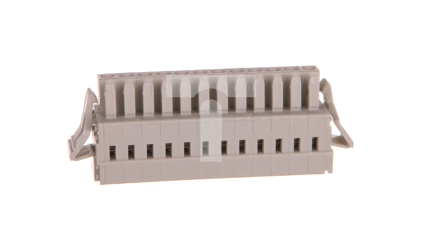 Gniazdo MCS-MINI Classic 12-biegunowe jasnoszare raster 3,5mm 734-112/037-000 /50szt./ – WAGO ...