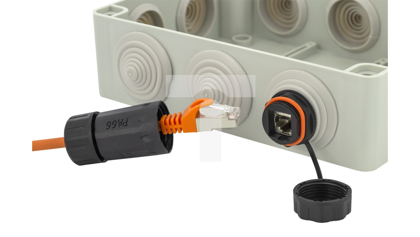 Gniazdo RJ45 kat. 6A STP do obudowy IP68 NEKU – NEKU POLSKA | TIM SA