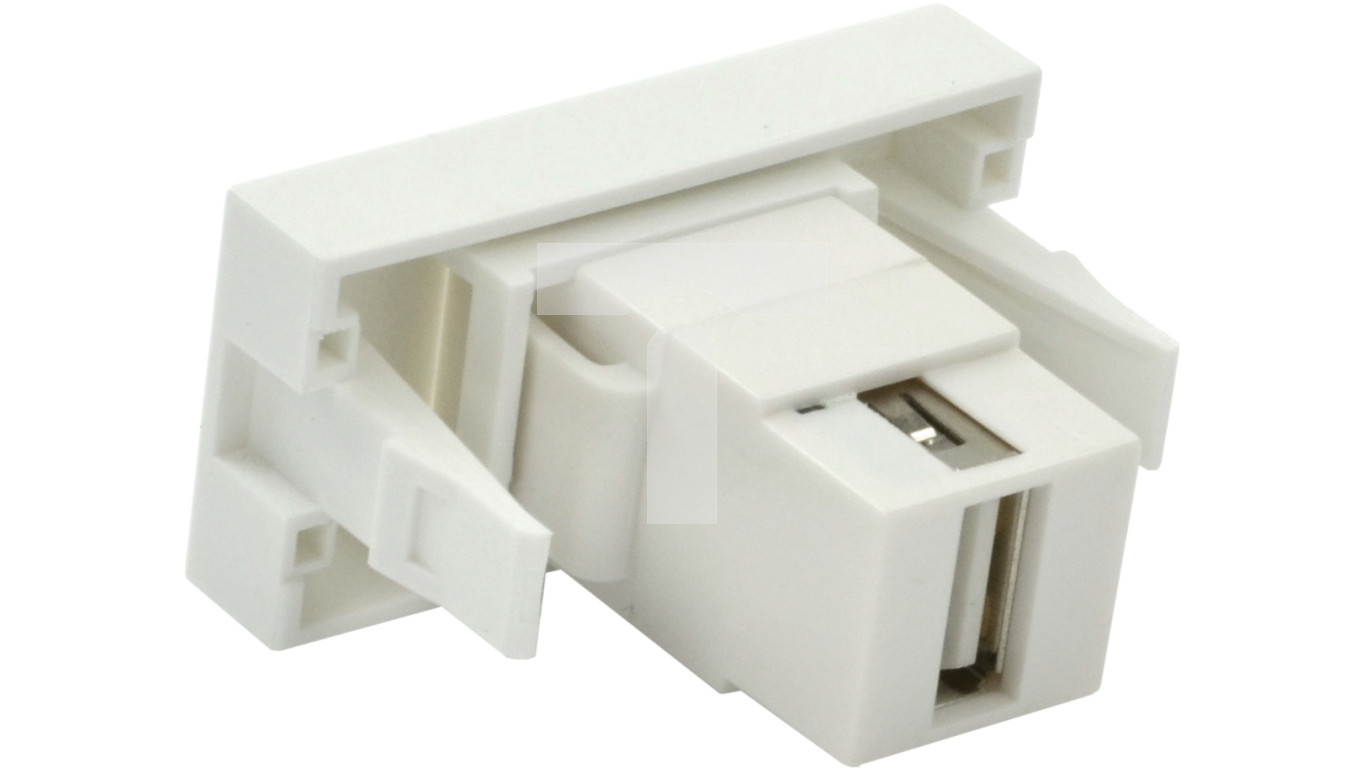 Gniazdo USB 2.0 moduł 1M 22,5x45 biały Mediabox – BIERNACKI LESZEK ...