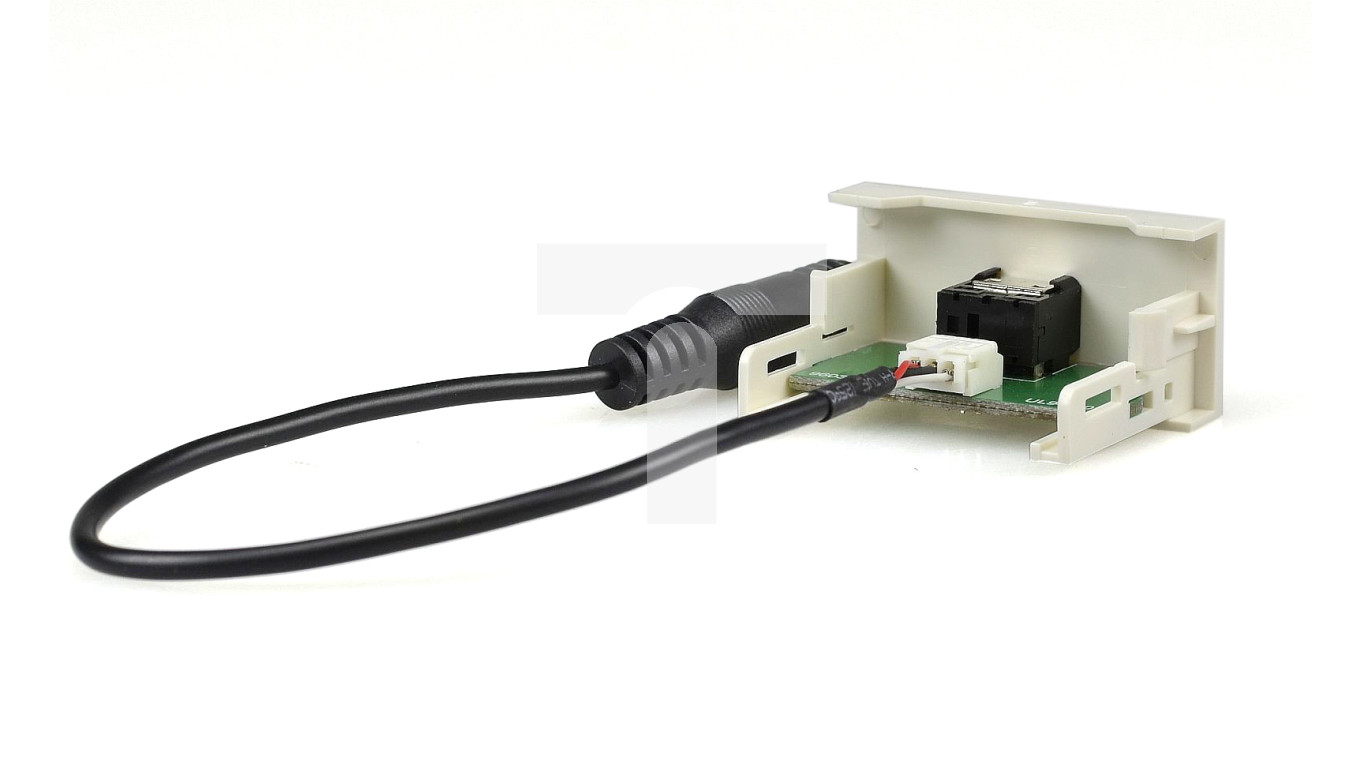 Gniazdo mini Jack 3,5mm z przewodem 20cm moduł 1M 22,5x45 biały ...