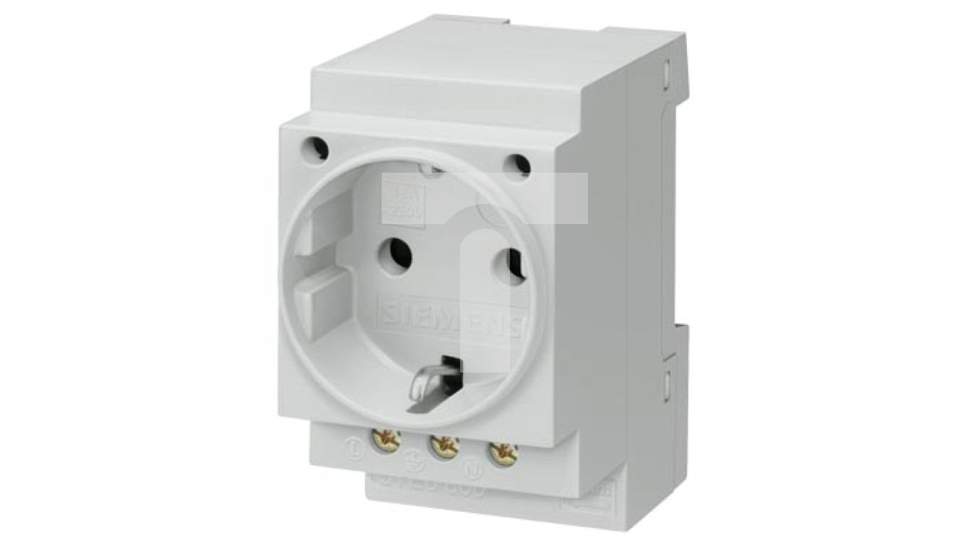 Gniazdo modułowe 2P+Z 16A 230V Schuko na szynę 5TE6800 – SIEMENS | TIM SA