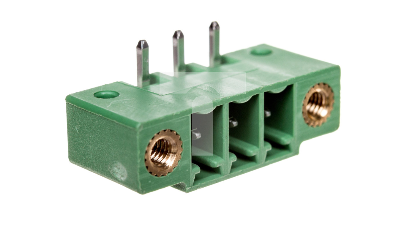 Gniazdo pinowe do płytek drukowanych 3P 160V 8A raster 3,8mm zielone MC ... Gniazdo pinowe do płytek drukowanych 3P 160V 8A raster 3,8mm zielone MC ...