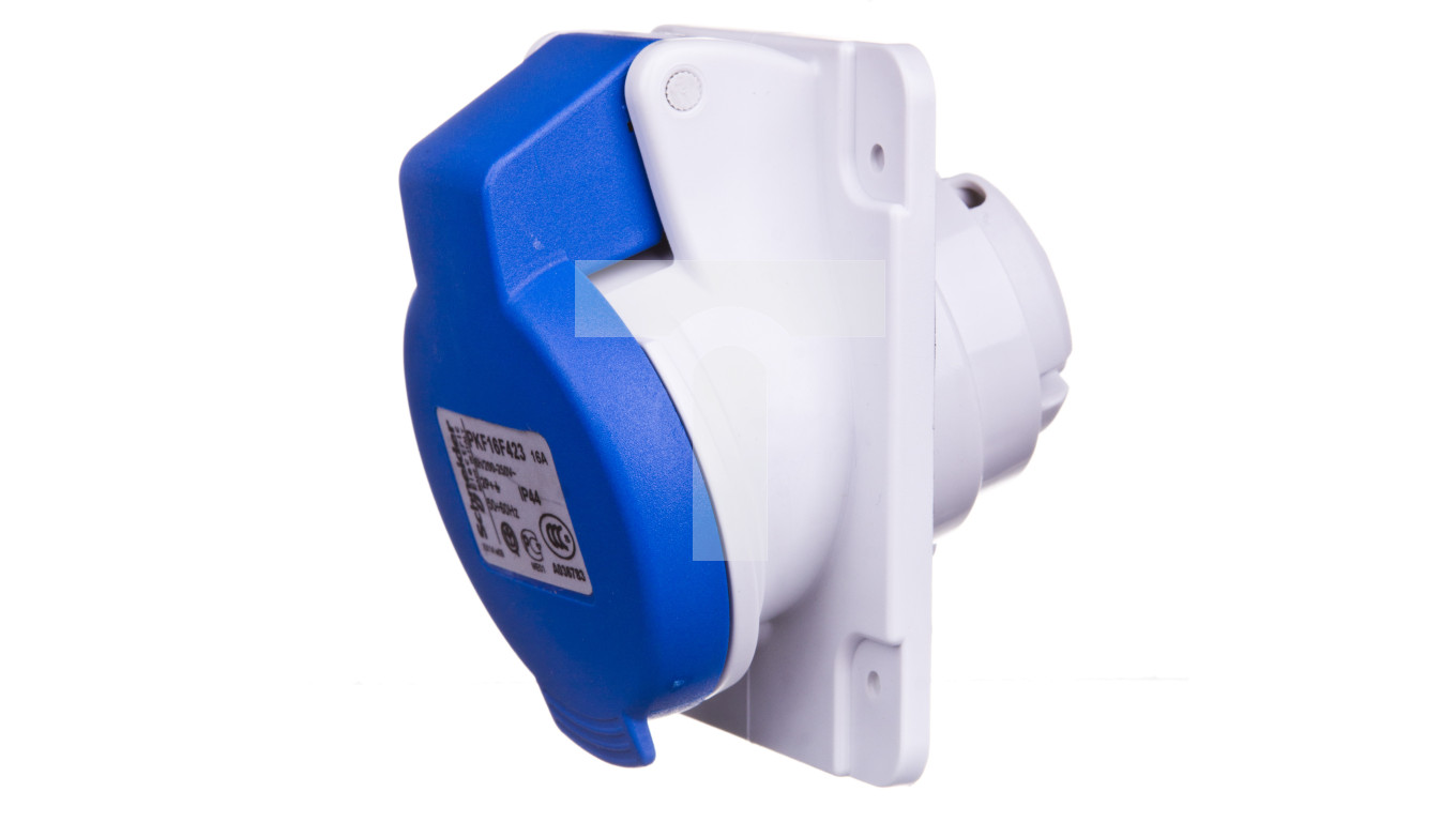 Gniazdo tablicowe 2P+Z 16A niebieskie IP44 PKF16F423 – Schneider | TIM SA